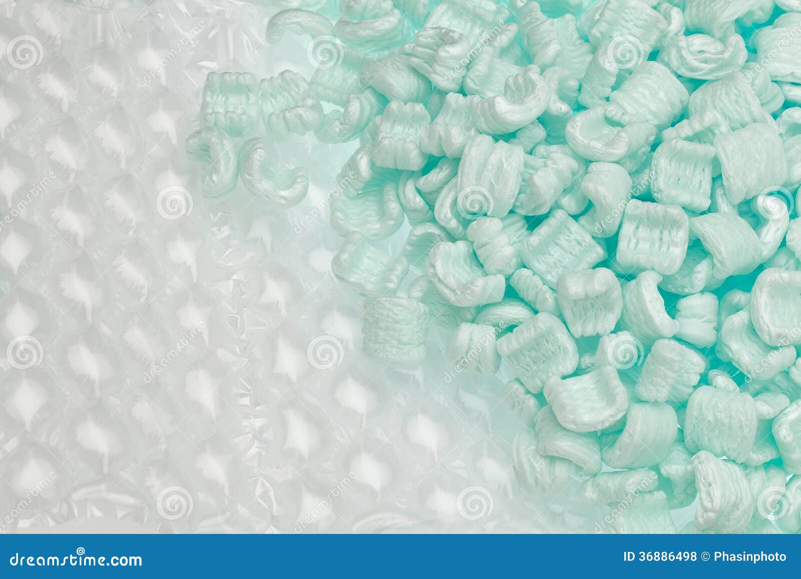 Plastic Foam and Bubble Wrap Stock Photo - Image of packaging, logistic ...