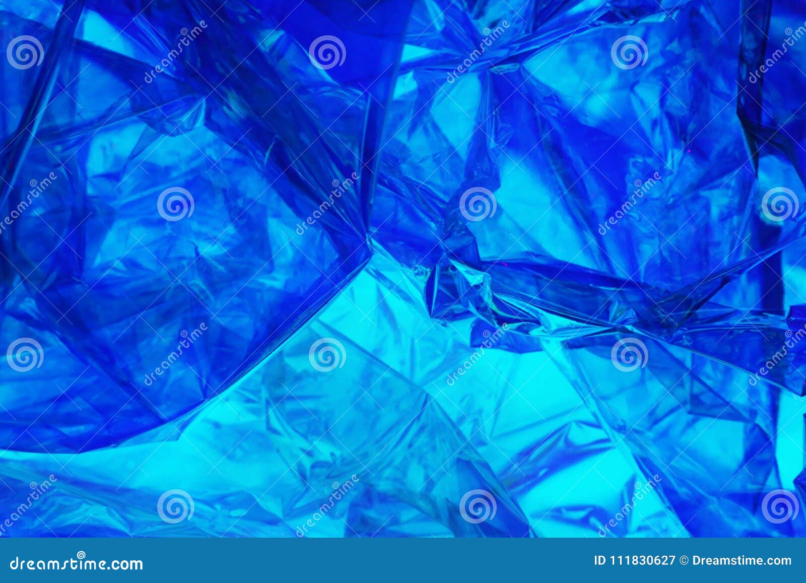 Plastic Foil in Blue Colored Polarized Light Stock Image - Image of ...