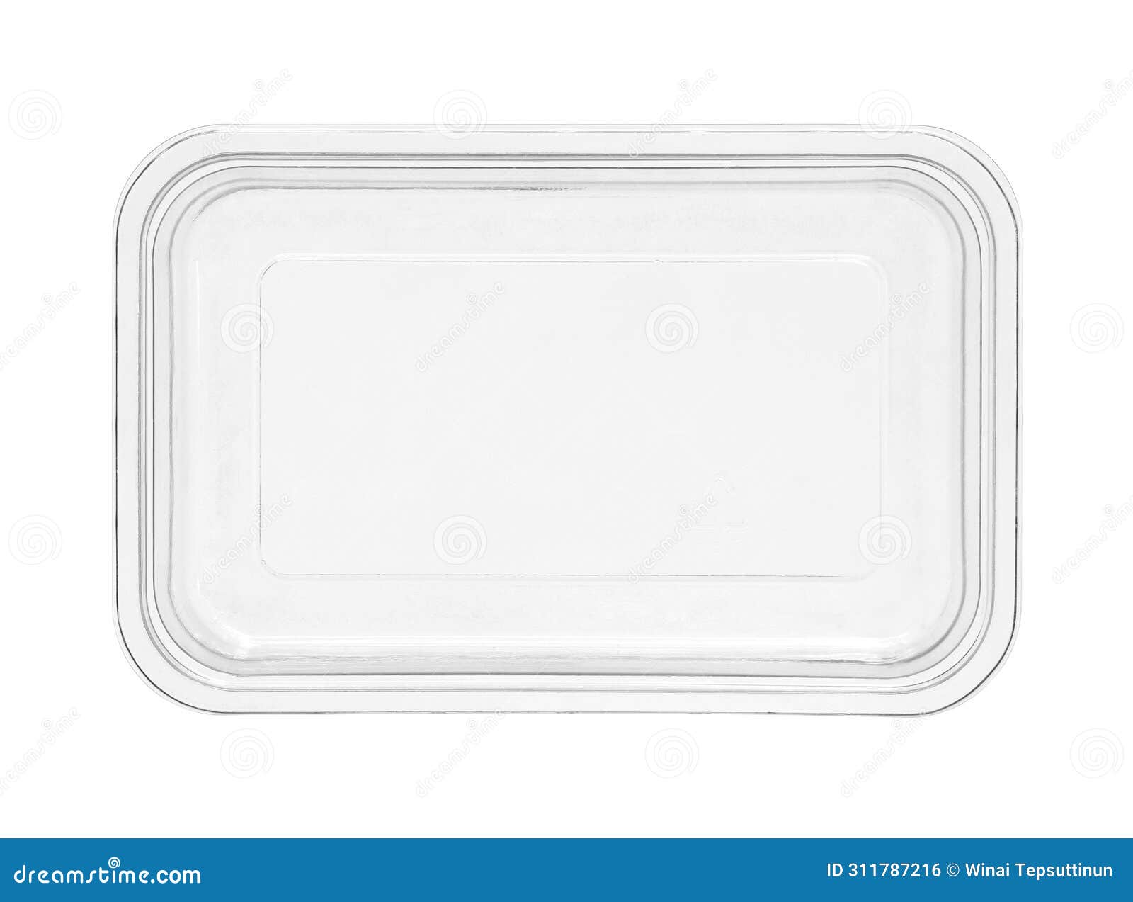 Plastic Food Box Disposable Top View Stock Photo - Image of away ...