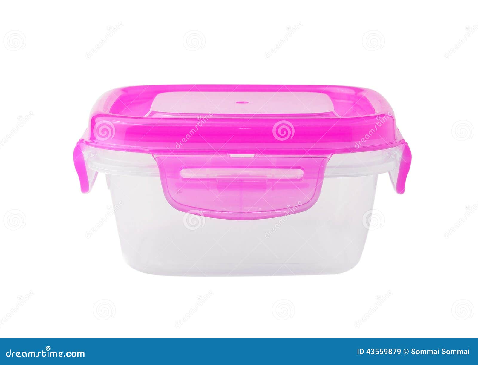 Plastic Food Box Isolated on White Background Stock Image - Image of ...