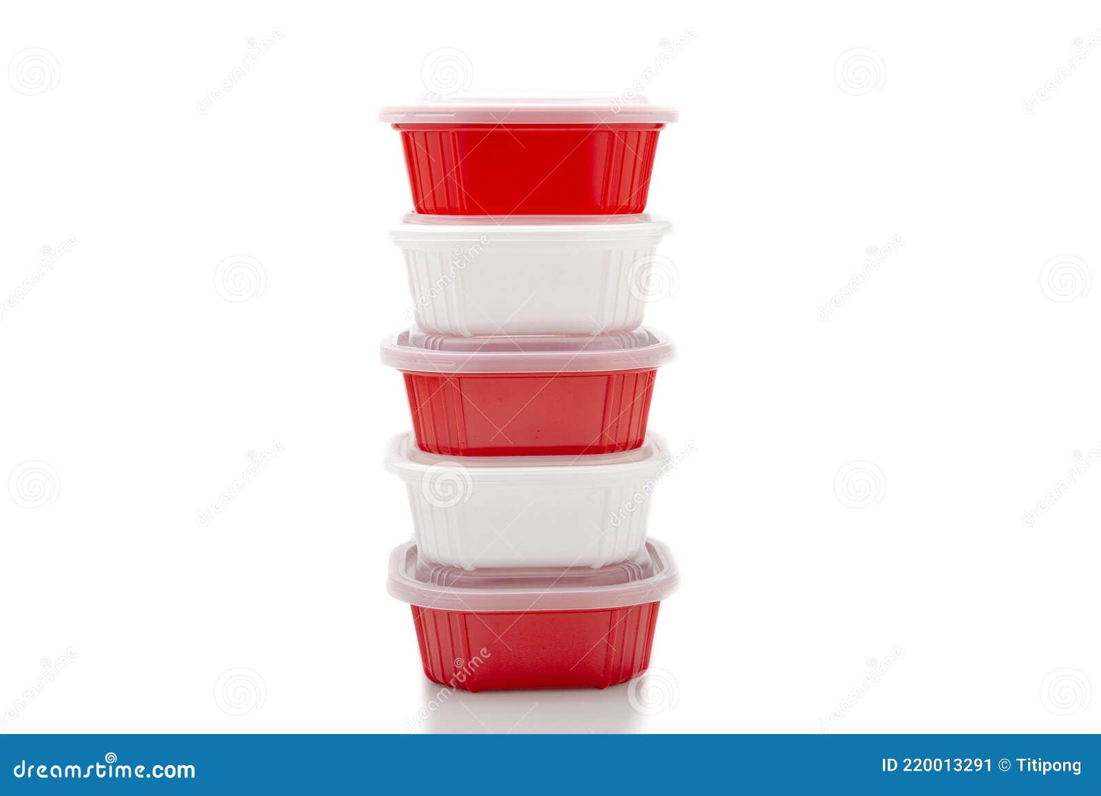 Plastic Food Container on a White Background Stock Image - Image of ...
