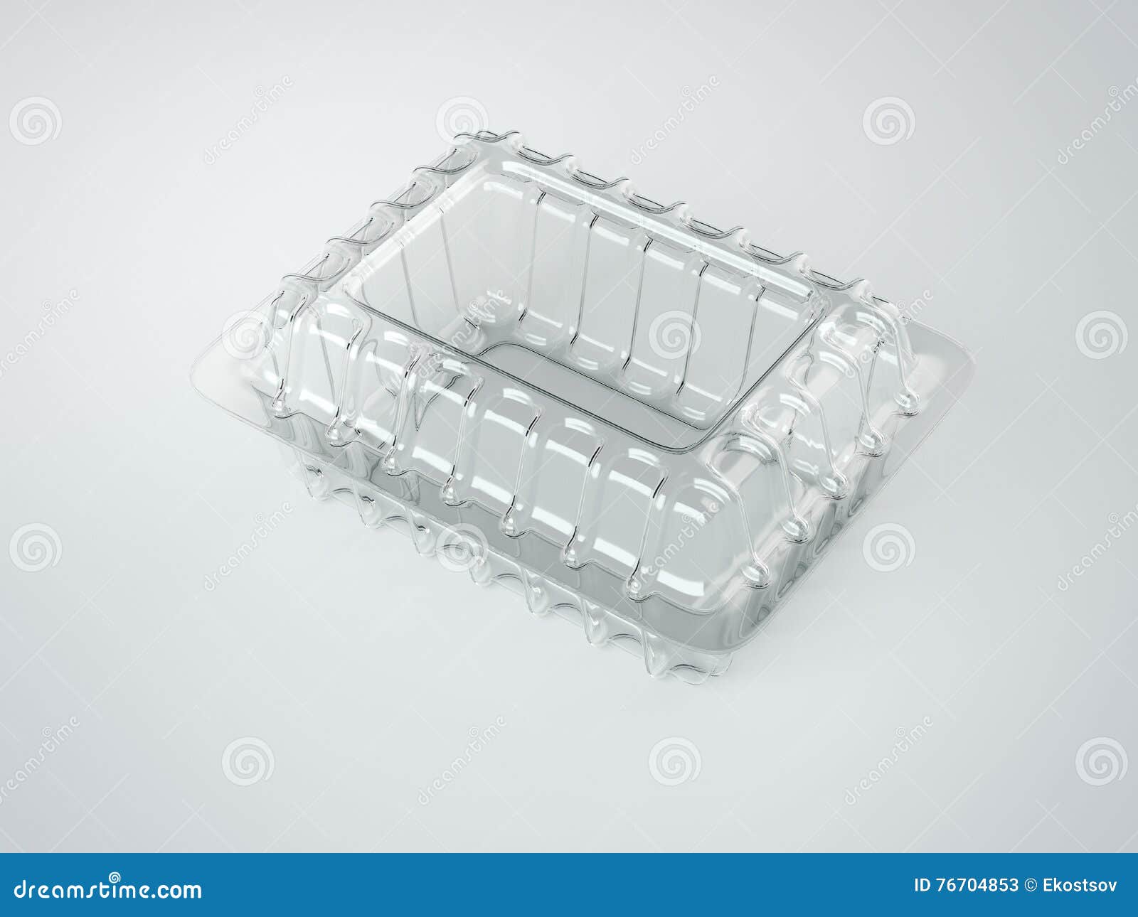 Plastic Food Package. 3d Rendering Stock Image - Image of pack, food ...