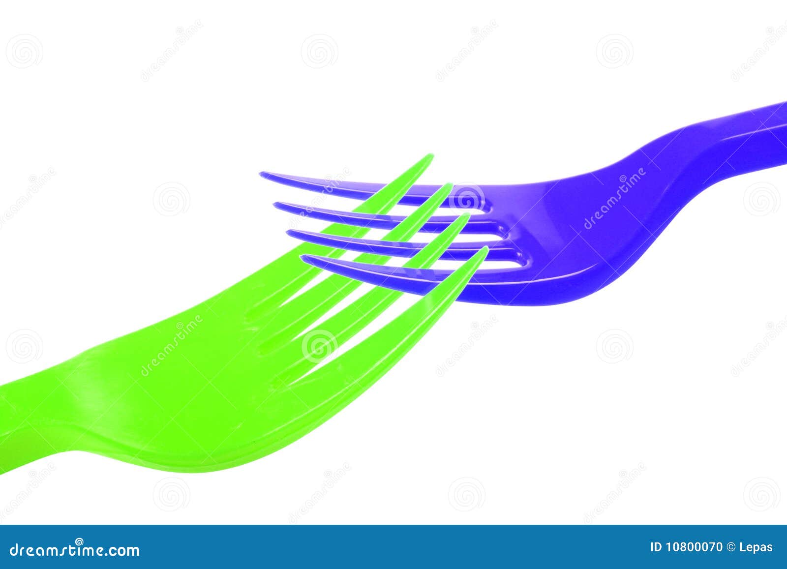 Plastic Fork And Spoon With Distortion And Defomation Effect ...