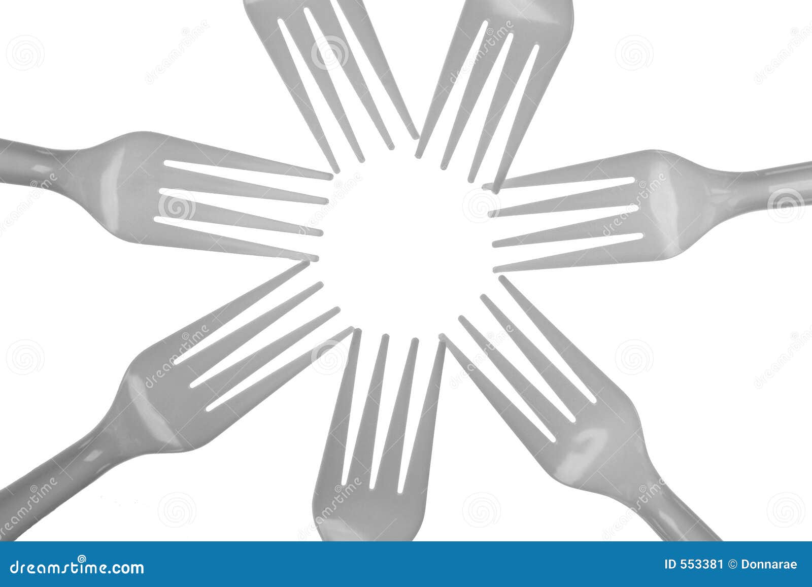 Plastic Fork Design on White Stock Image - Image of close, still: 553381