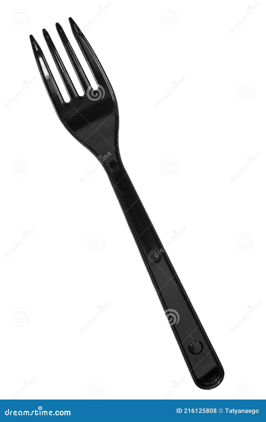 Plastic fork isolated stock photo. Image of white, isolated - 216125808