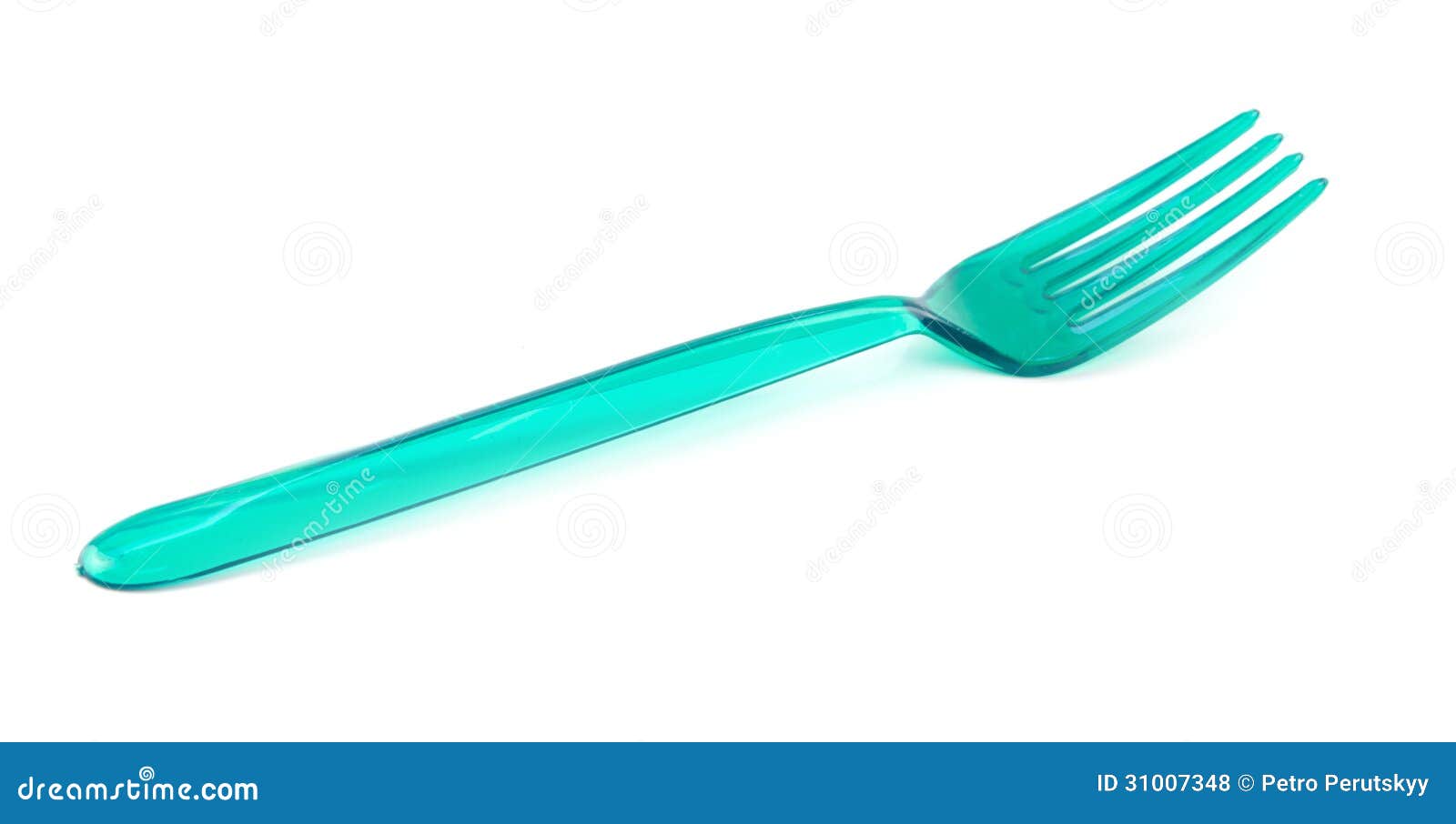 Plastic Fork And Spoon With Distortion And Defomation Effect ...