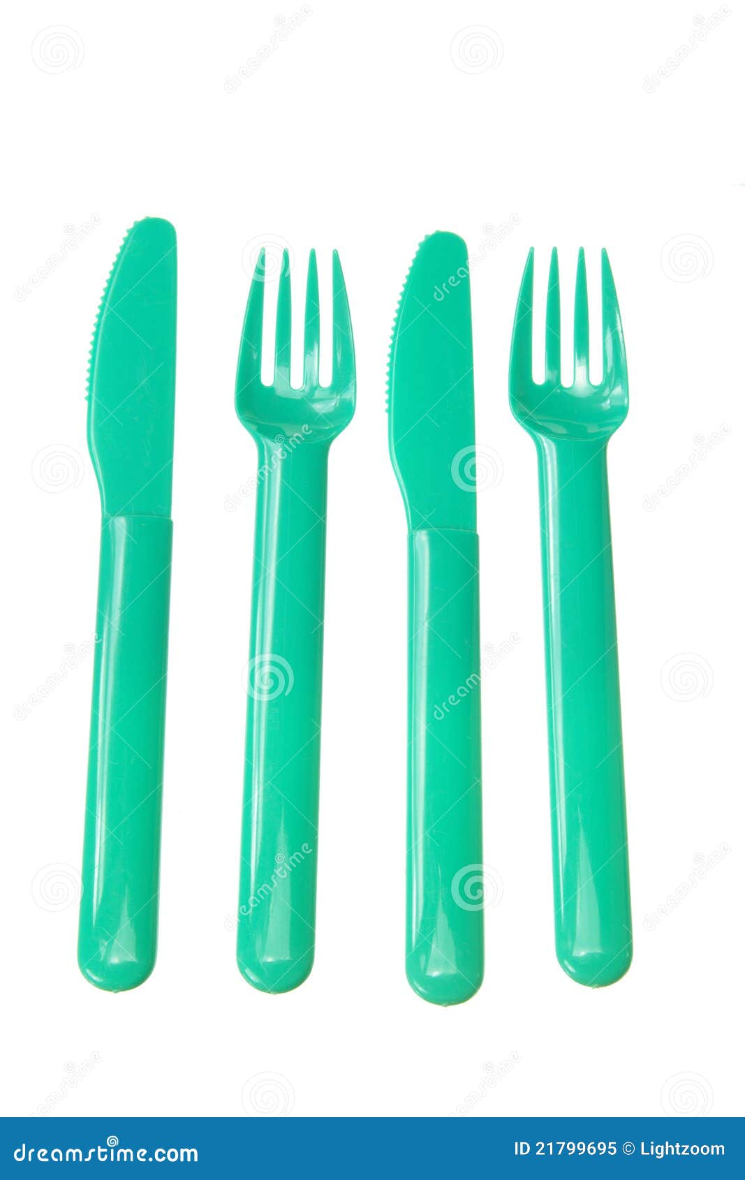 Plastic Fork And Spoon With Distortion And Defomation Effect ...