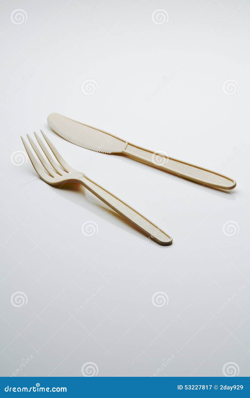 Plastic Fork And Spoon With Distortion And Defomation Effect ...