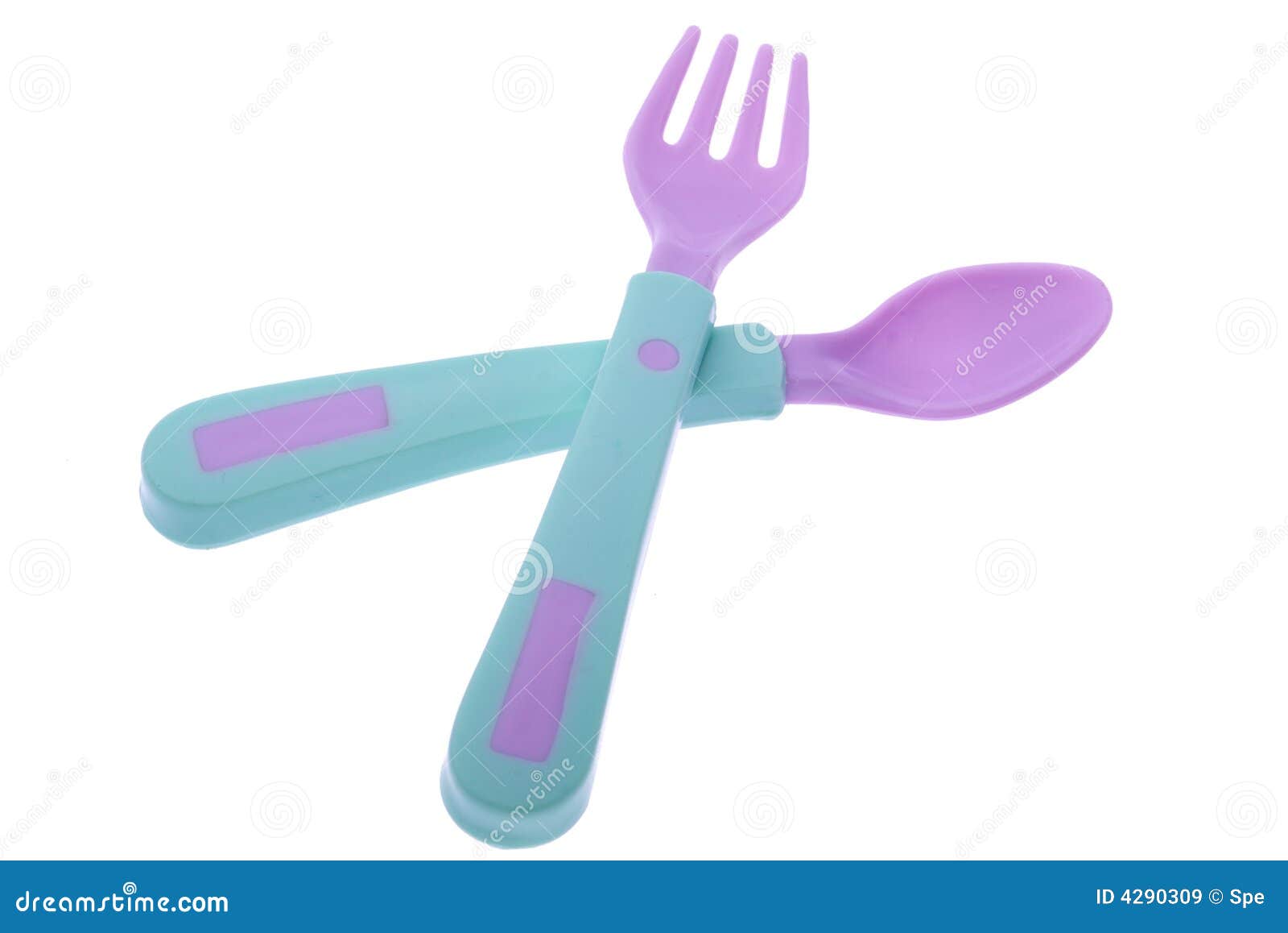 Plastic fork and spoon stock image. Image of nice, descriptive - 4290309