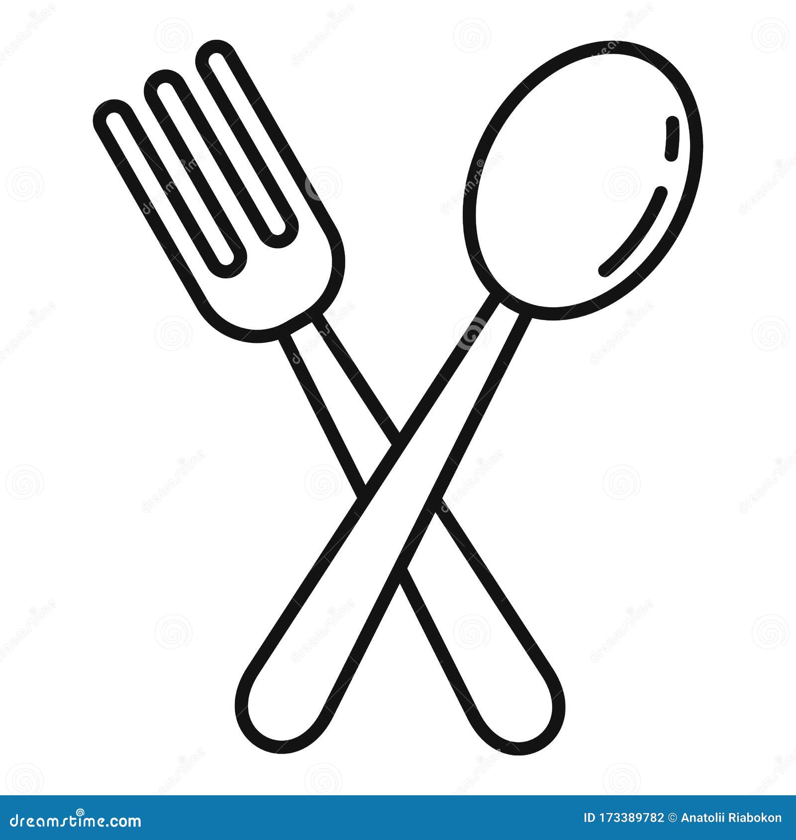 Plastic Fork Spoon Icon, Outline Style Stock Vector - Illustration of ... Plastic Fork Spoon Icon, Outline Style Stock Vector - Illustration of ...