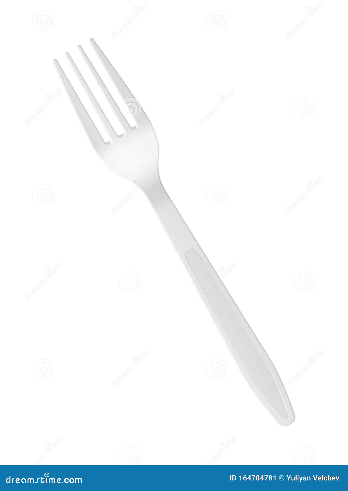 Plastic fork stock vector. Illustration of tableware - 164704781