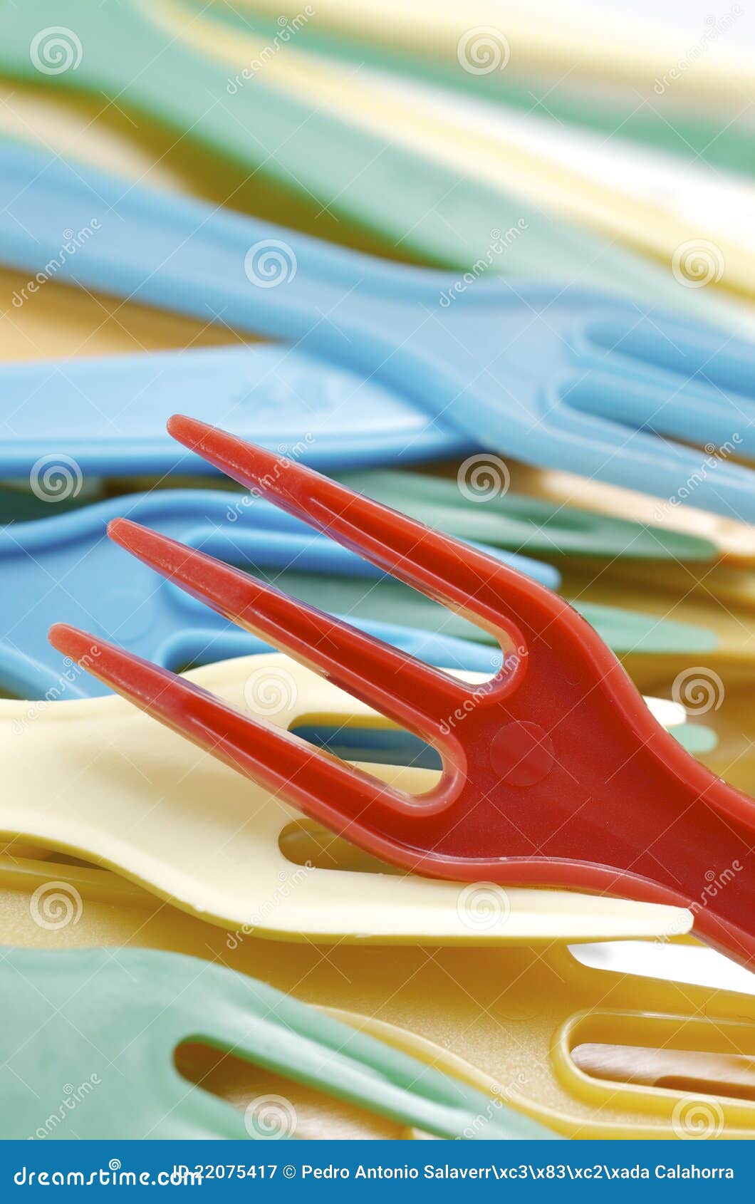 Plastic forks stock image. Image of knife, glossy, gourmet - 22075417