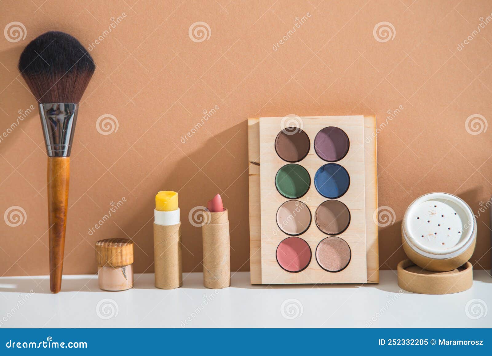Plastic Free Cosmetics for Make Up Stock Image - Image of natural ...