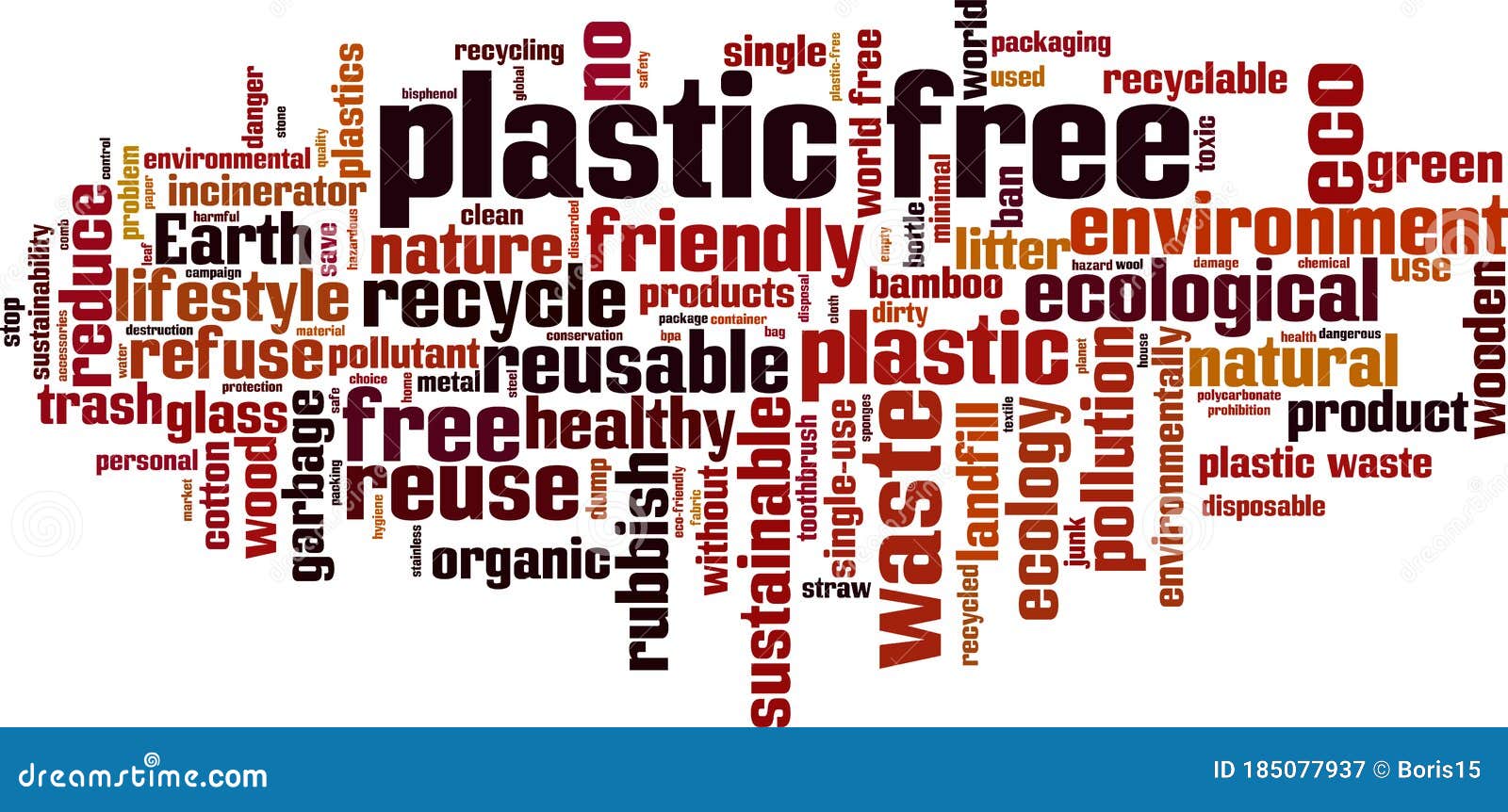 Landfill Word Represents Waste Management And Disposal Stock Image ...