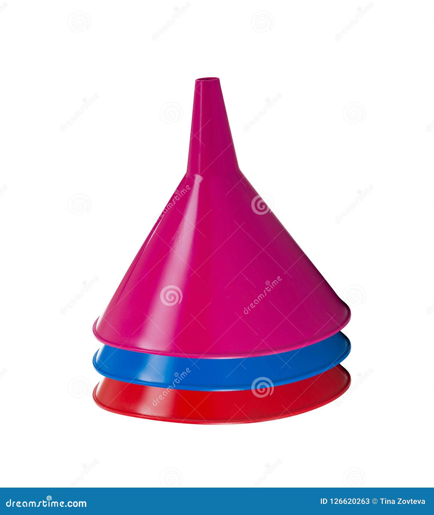 Plastic Funnel Isolated on White Stock Image - Image of container ...