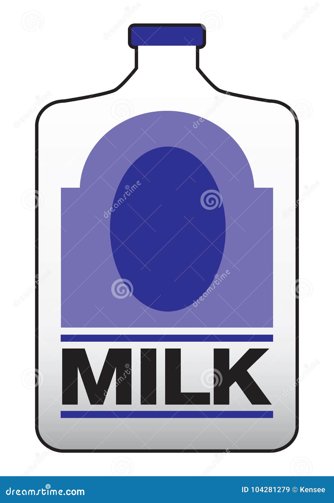 Gallon Of Milk Cartoon Vector | CartoonDealer.com #56363311