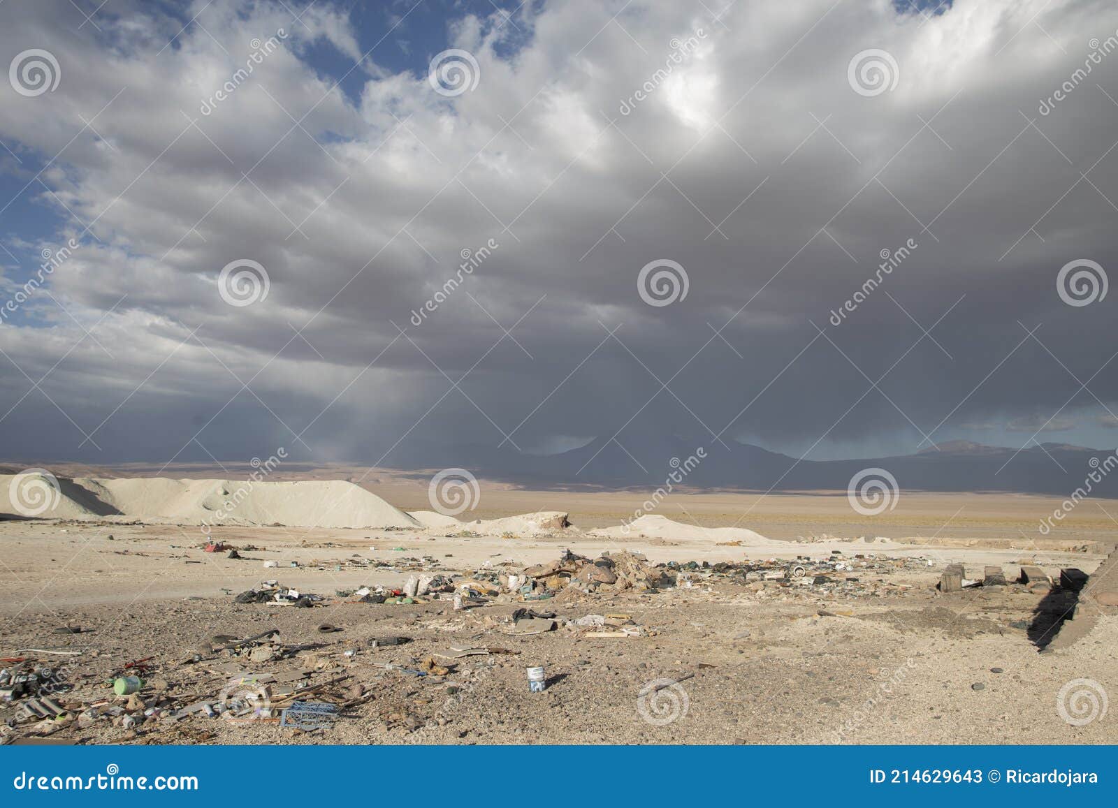 Plastic Garbage in the Atacama Desert Chile Stock Image - Image of ...