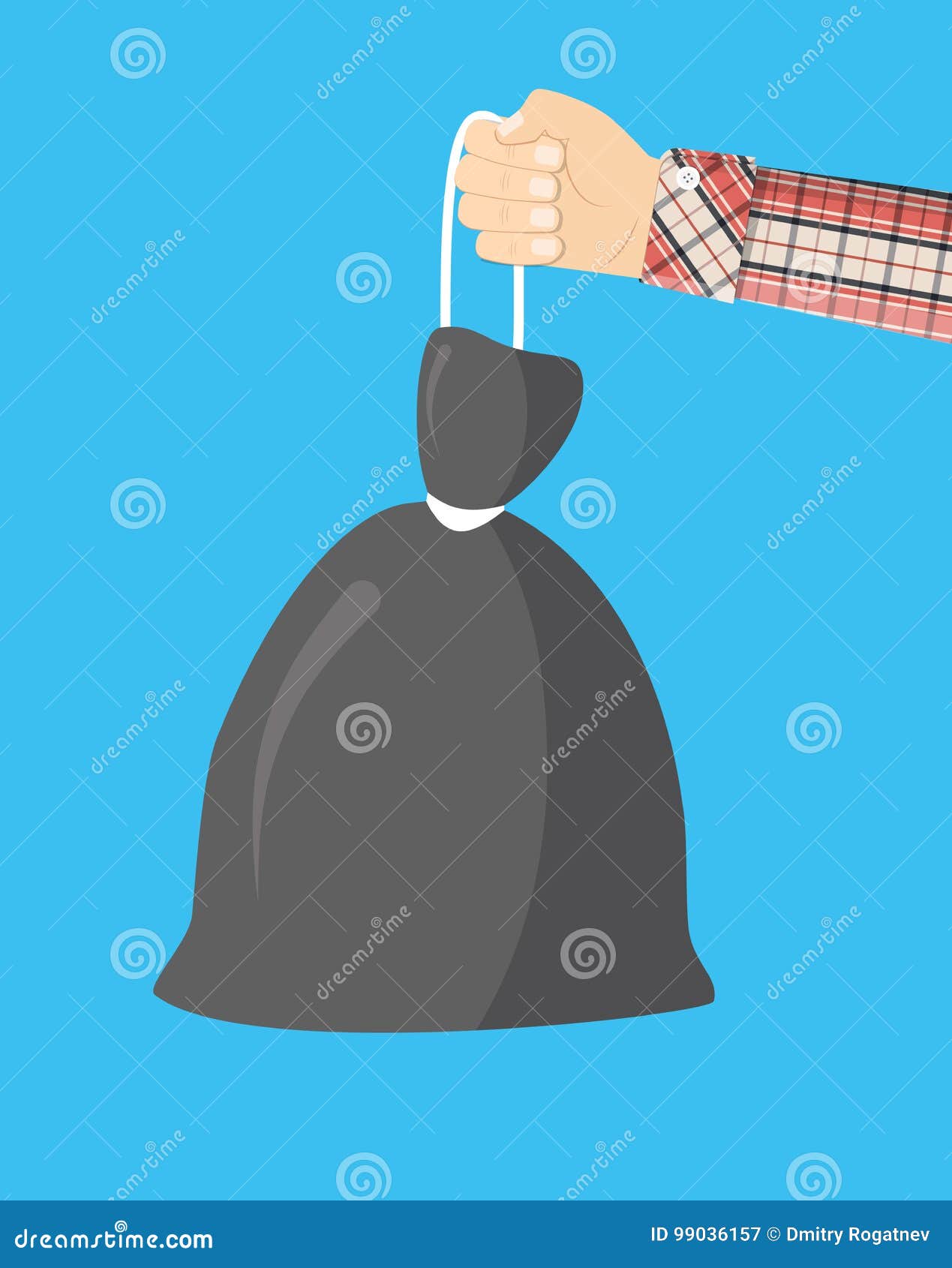 Plastic Garbage. Cartoon Vector Illustration On White Background ...