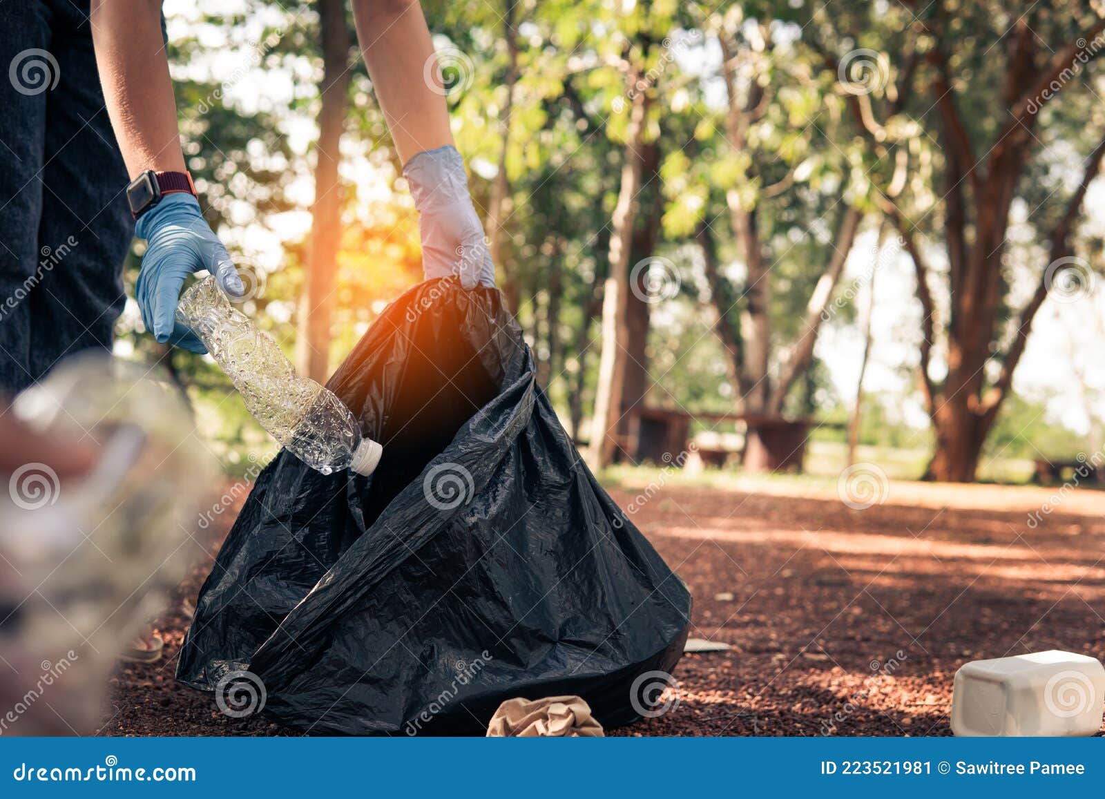 Plastic Garbage Clean To Dispose of Waste Properly Stock Image - Image ...