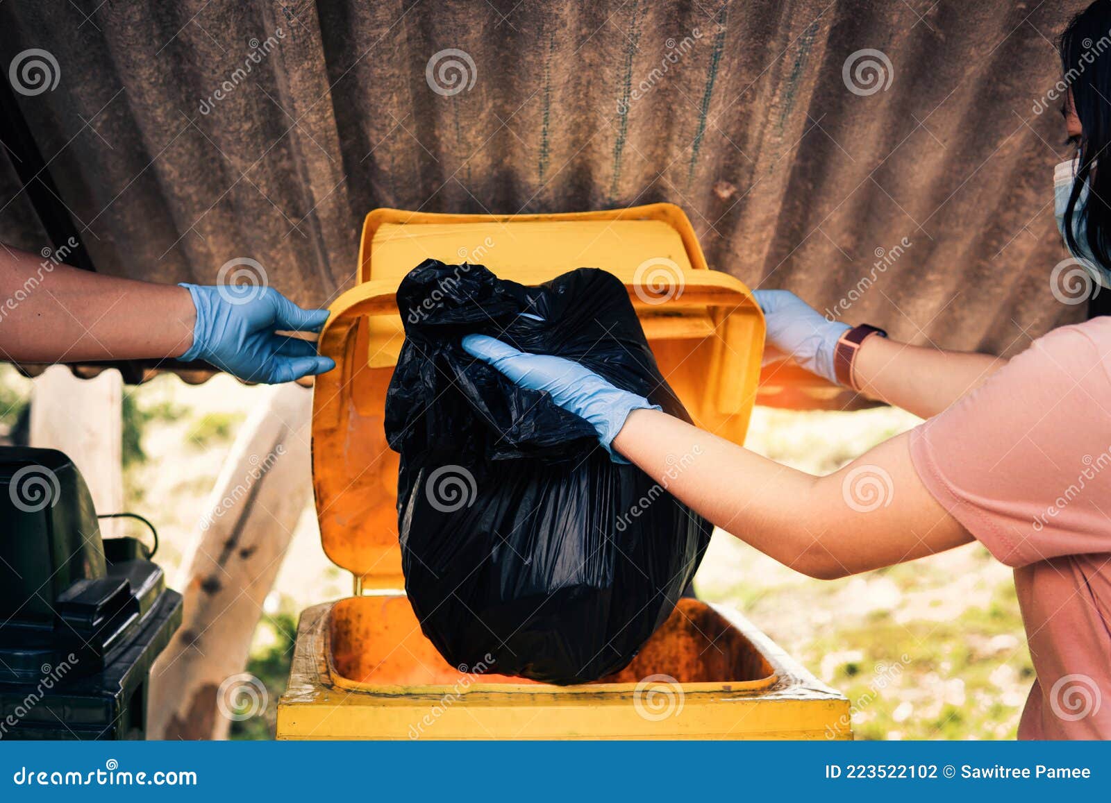 Plastic Garbage Clean To Dispose of Waste Properly Stock Photo - Image ...