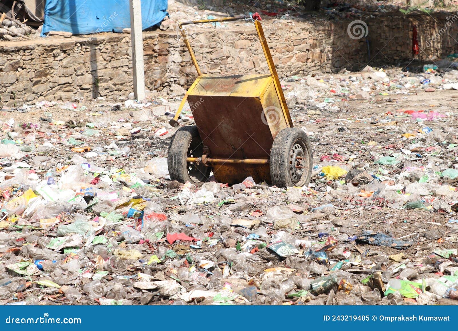 Plastic Garbage on a Dump Truck. Stock Image - Image of truckgarbage ...