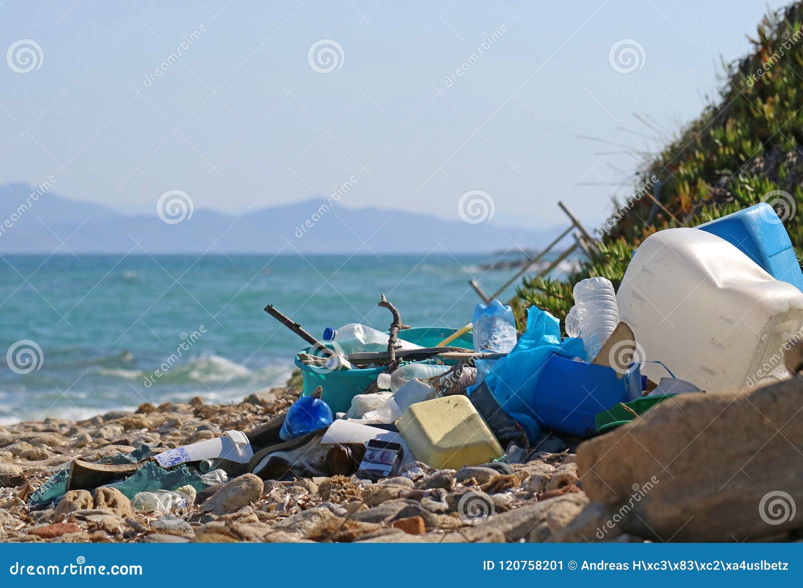 Garbage And Wastes On The Beach Royalty-Free Stock Photography ...