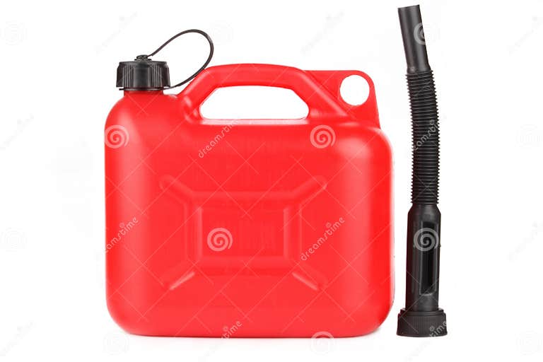 Plastic gas canister stock image. Image of canister, tank - 24671479