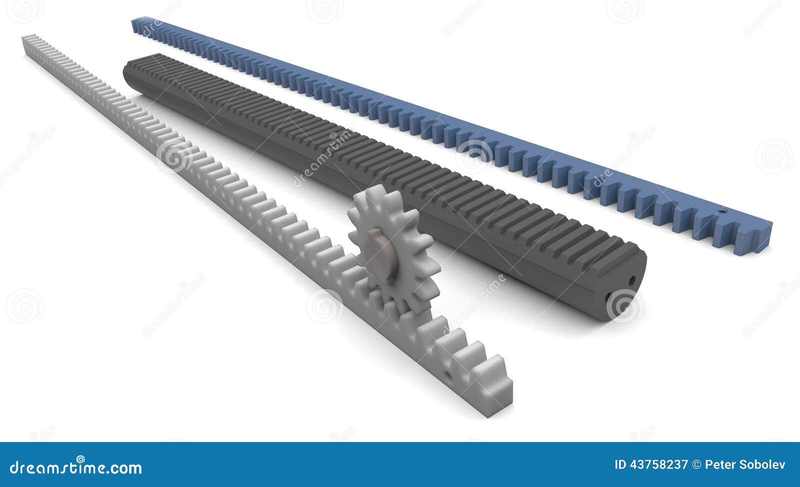 Plastic gear racks stock illustration. Illustration of pinion - 43758237