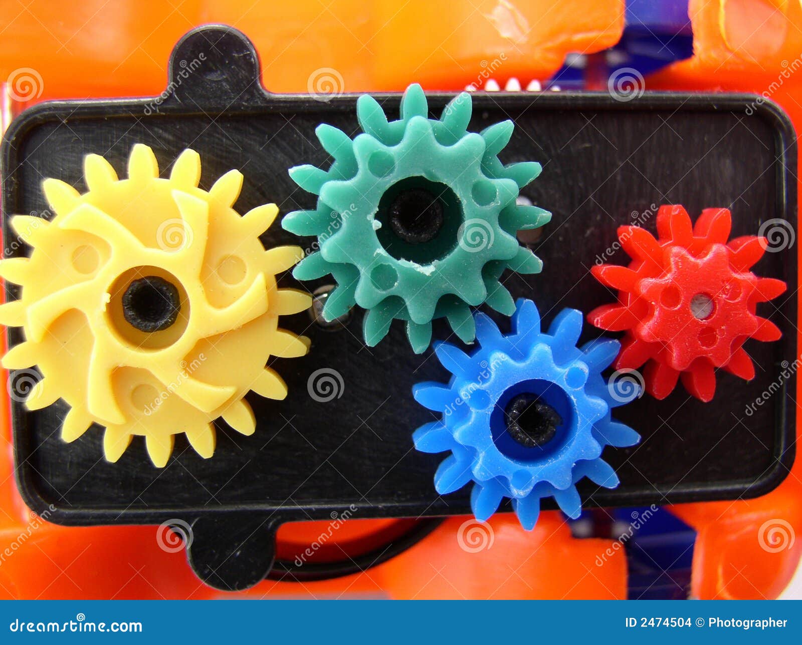 Plastic Gears stock photo. Image of green, ideas, thinking - 2474504