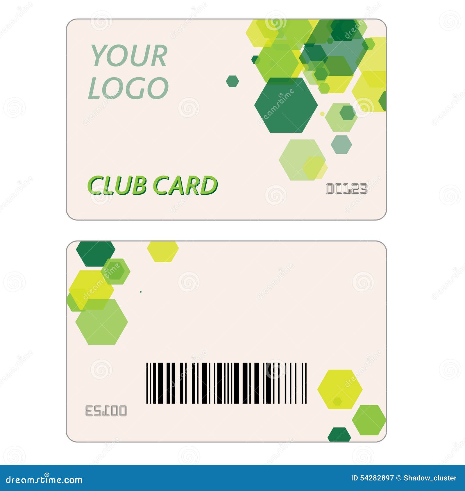 Plastic Gift Cards stock vector. Illustration of honeycomb - 54282897