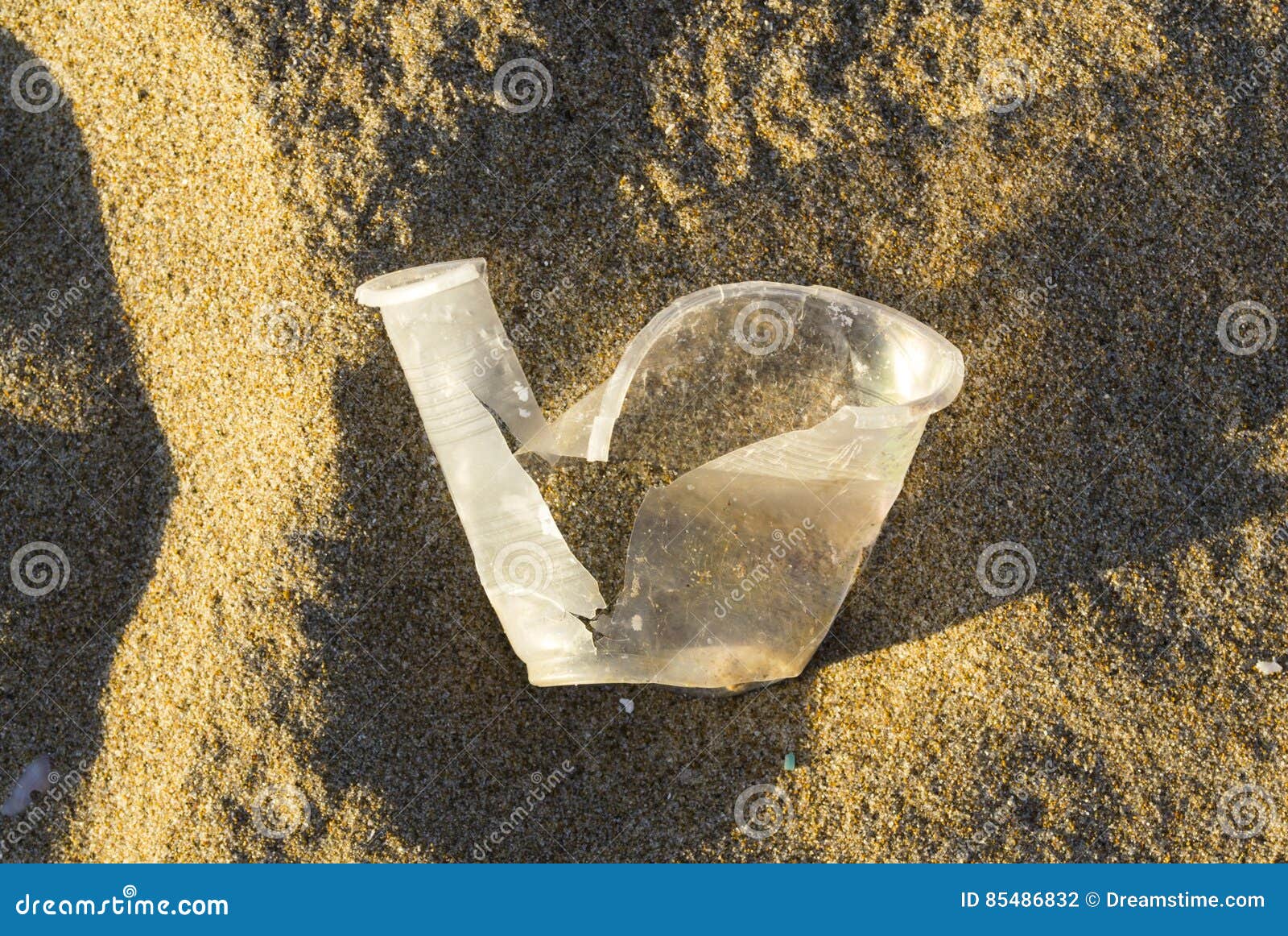 Plastic glass stock photo. Image of danger, foam, ocean - 85486832
