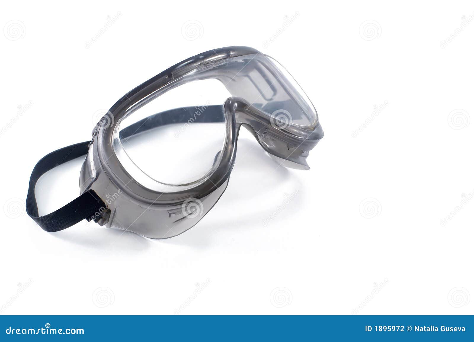 Plastic Goggles - Glasses - Isolated on White Stock Photo - Image of ...