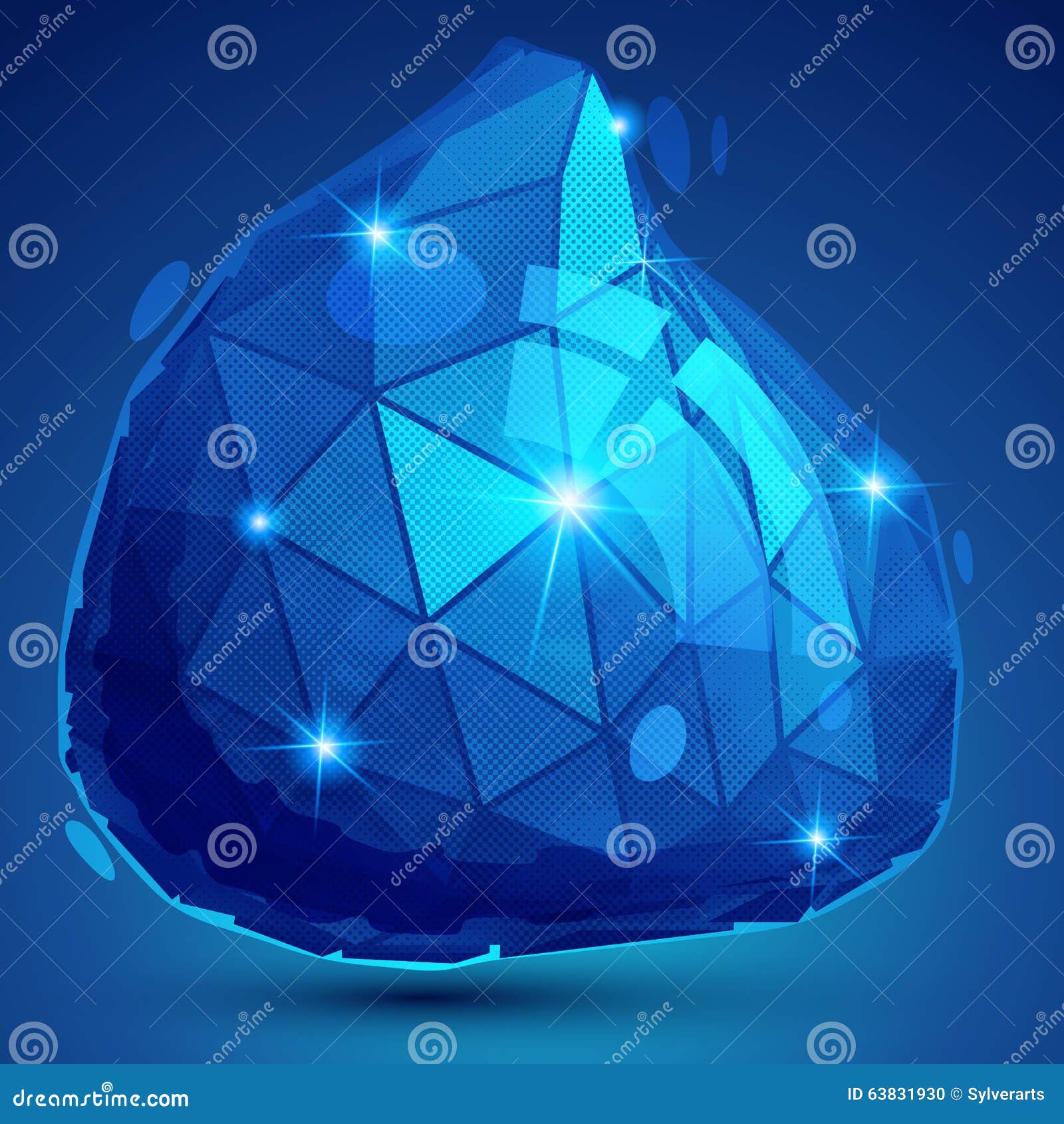 Plastic Grain Colorful Dimensional Geometric Object, Sparkling S Stock ...