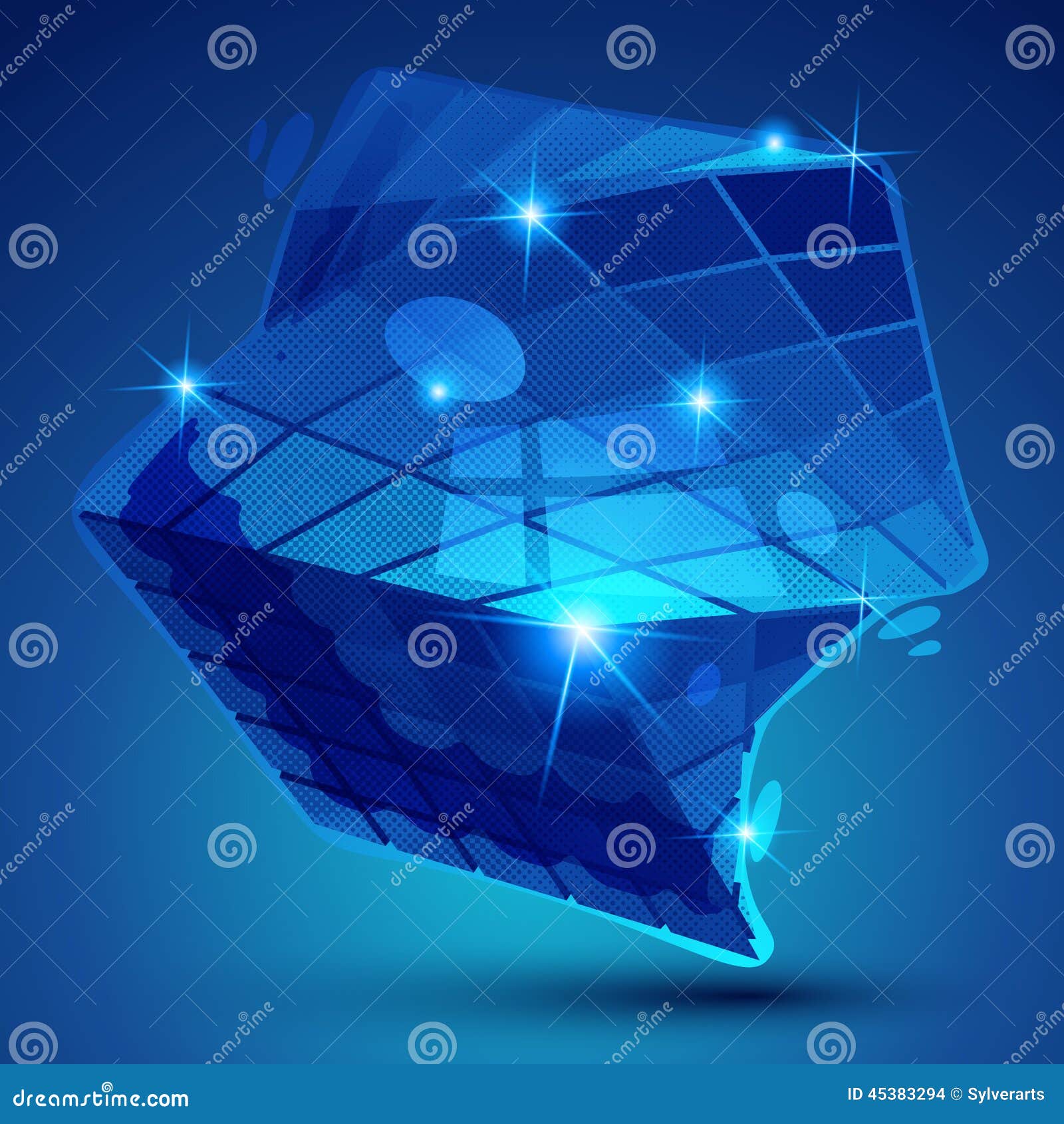 Plastic Grain Colorful Dimensional Geometric Object Stock Vector ...