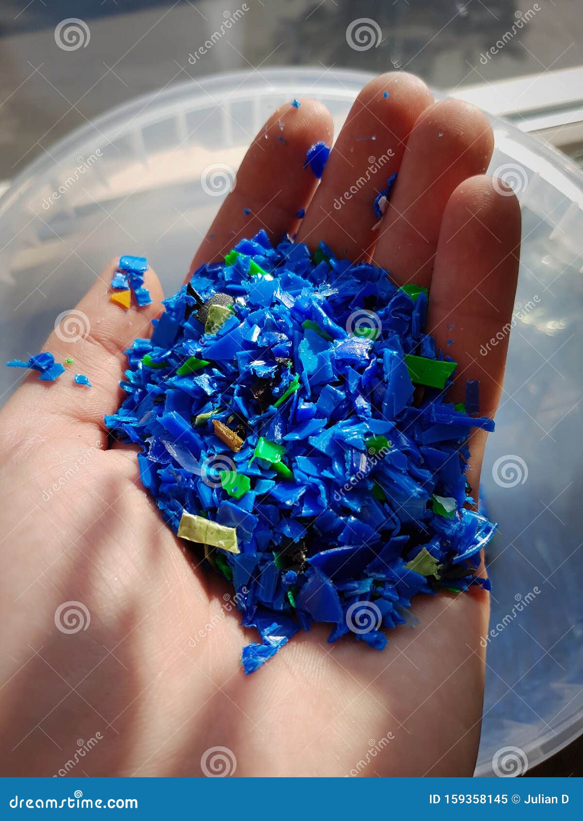Plastic Granulate Polypropylene Close Up in Hand Multiple Colors Stock ...
