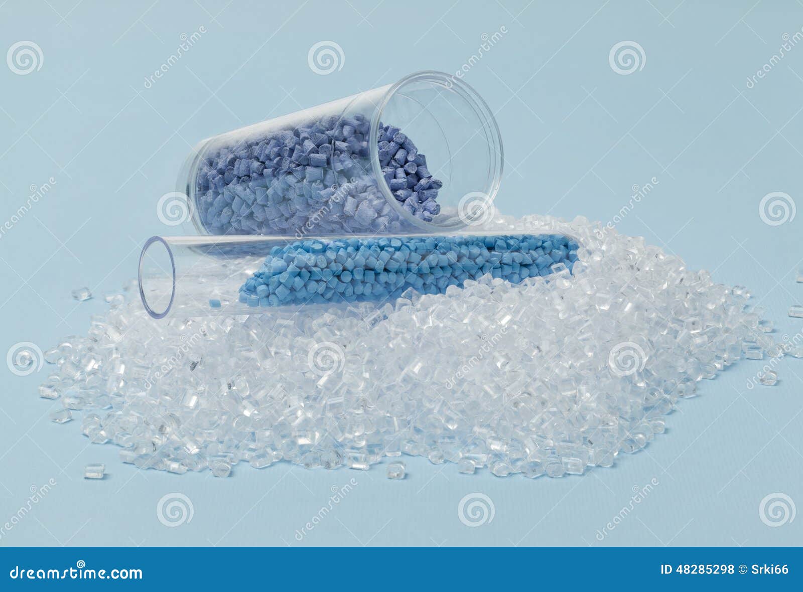 The Plastic Granules. Dye For Polypropylene, Polystyrene Granules Into ...
