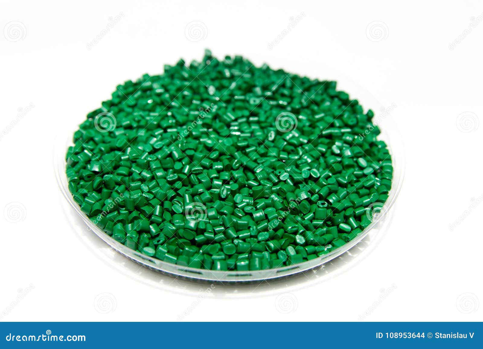 The Plastic Granules. Dye for Polypropylene, Polystyrene Granules into ...