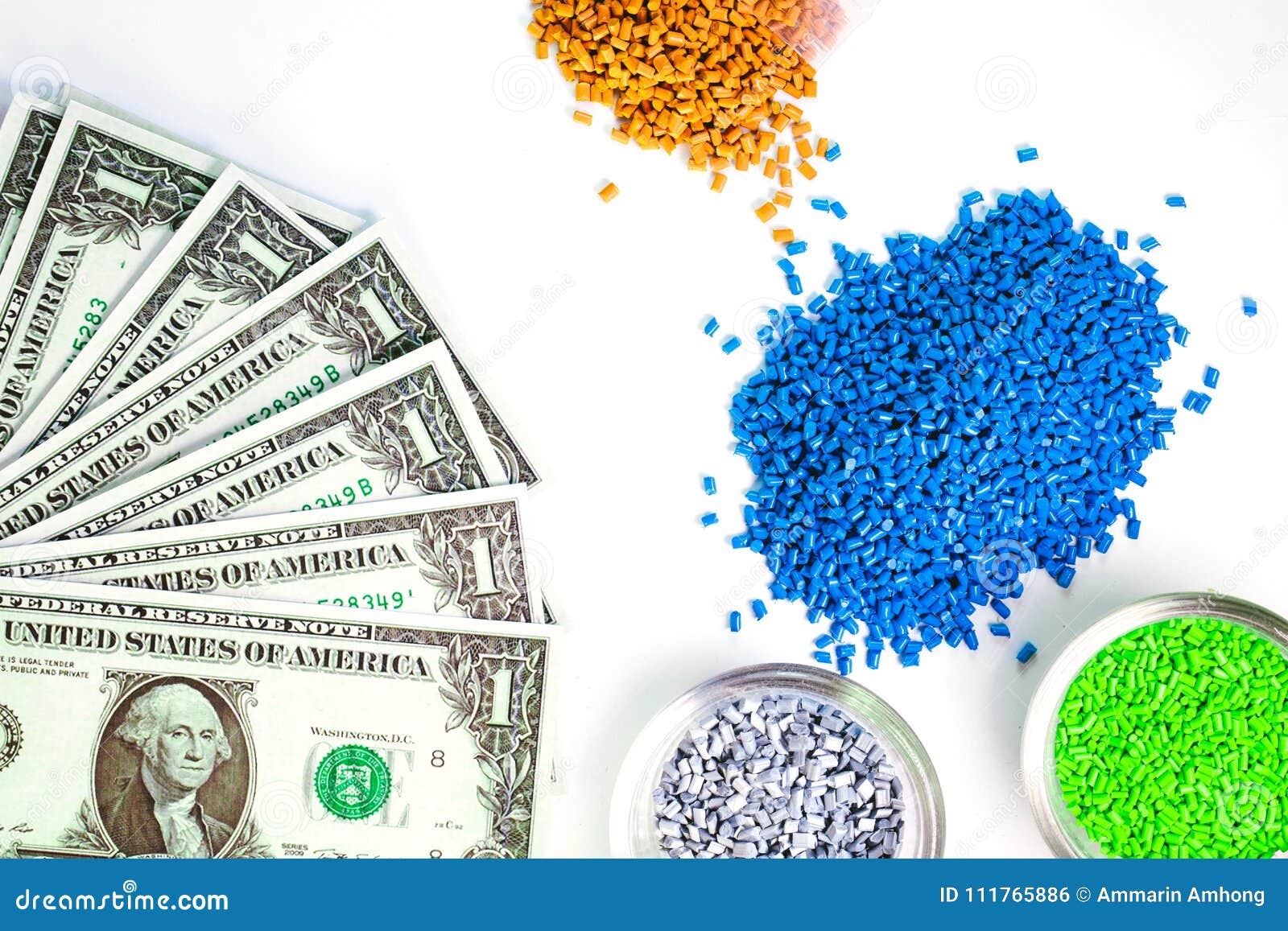 Plastic granules stock photo. Image of pellets, nanotechnology - 111765886