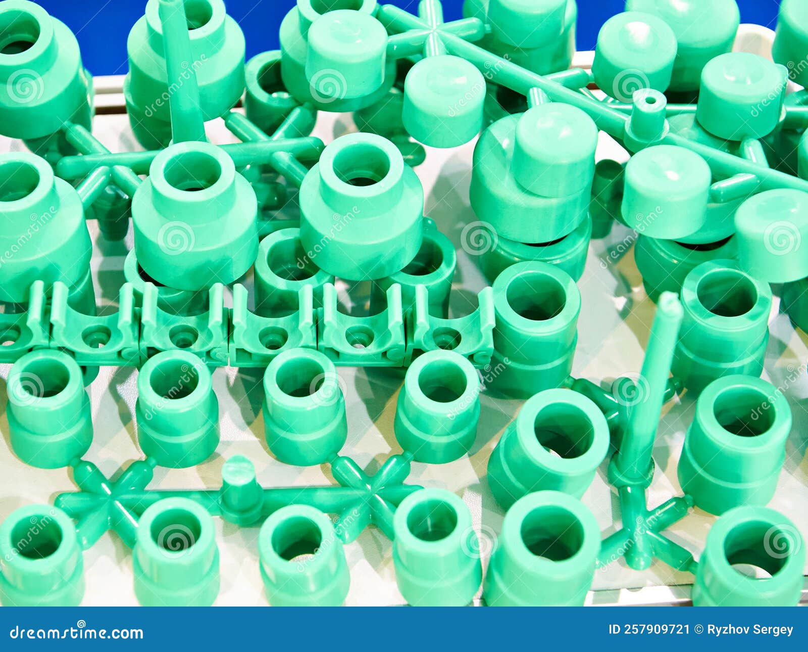 Plastic Parts for Pipe Connection in Store Stock Image - Image of ...