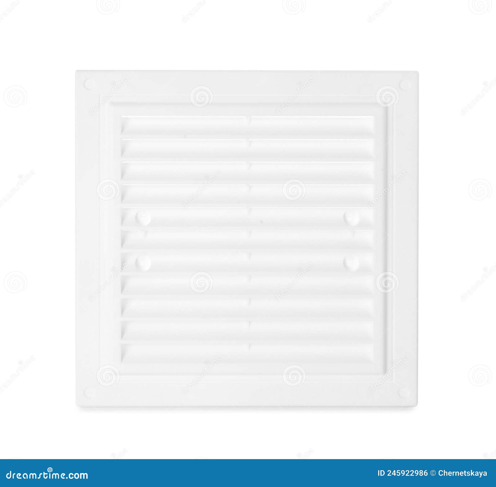 Plastic Grid for Home Ventilation System Isolated on White Stock Photo ...
