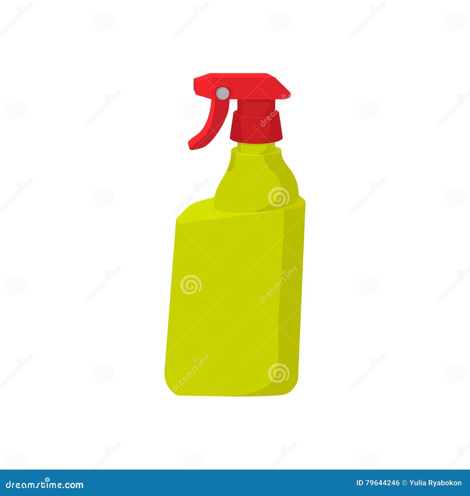Plastic Hand Spray Bottle Cartoon Icon Stock Vector - Illustration of ...