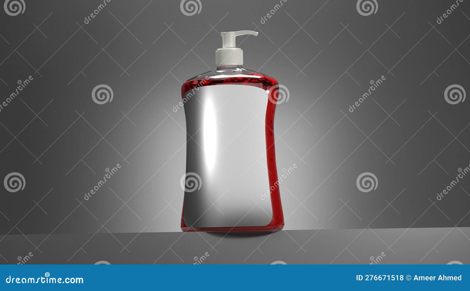 Plastic Hand Wash Bottle Mockup Stock Illustration - Illustration of ...