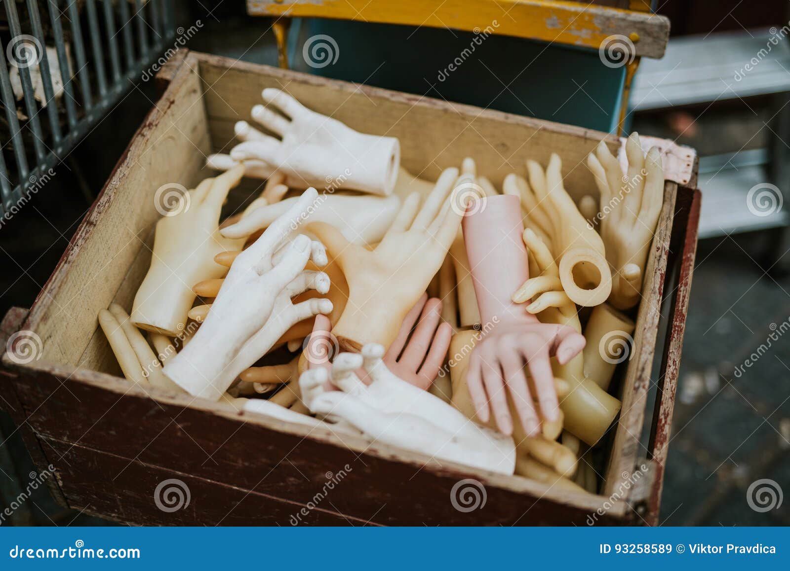 Plastic hands stock image. Image of industry, hand, vintage - 93258589
