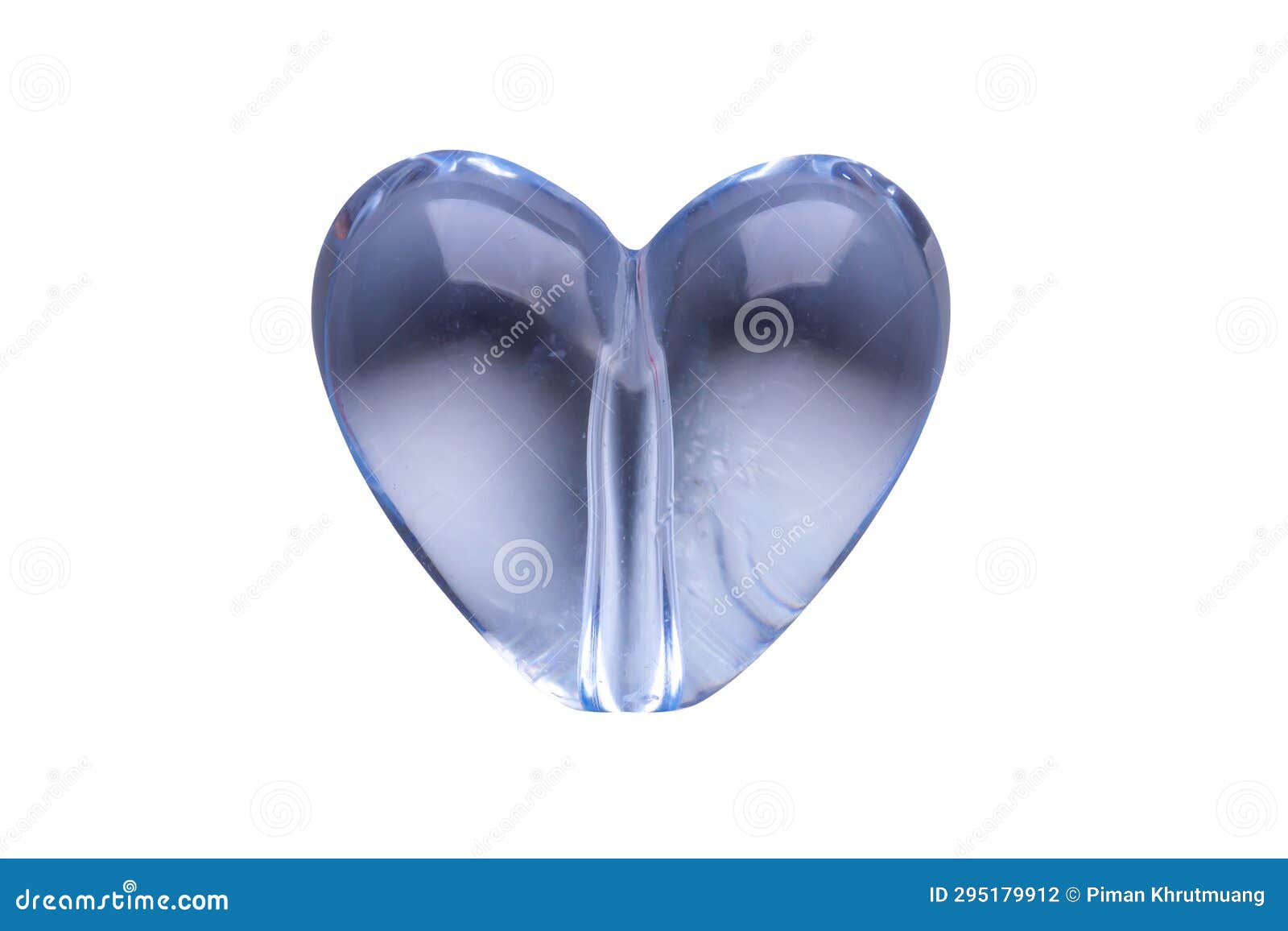 Plastic Heart Shape Symbol Isolated on White Stock Photo - Image of ...