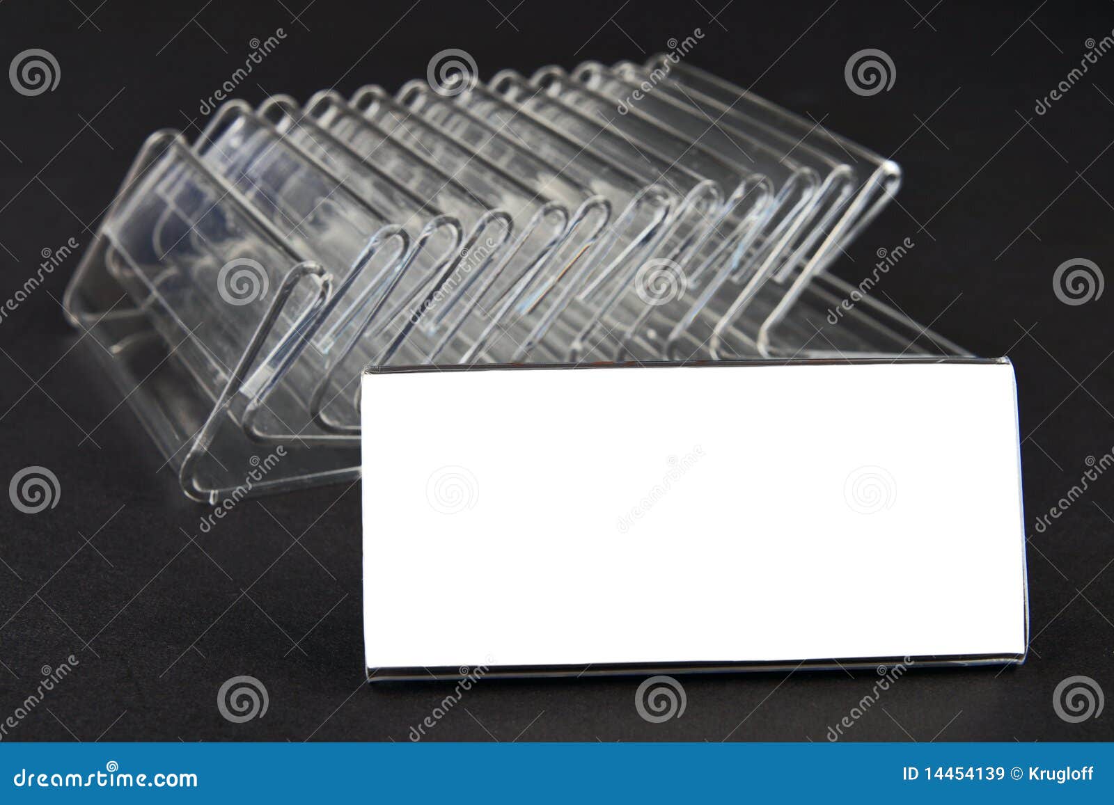 Plastic Holders for Price Tags Stock Image - Image of plastic, holders ...