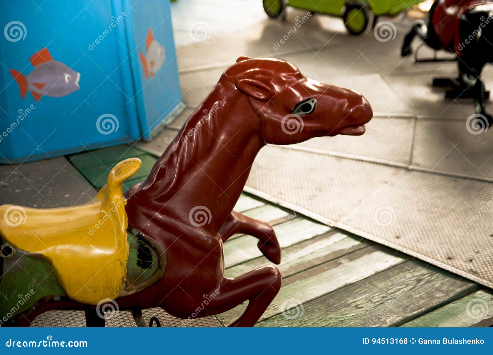 Plastic horse stock photo. Image of attraction, carousel - 94513168
