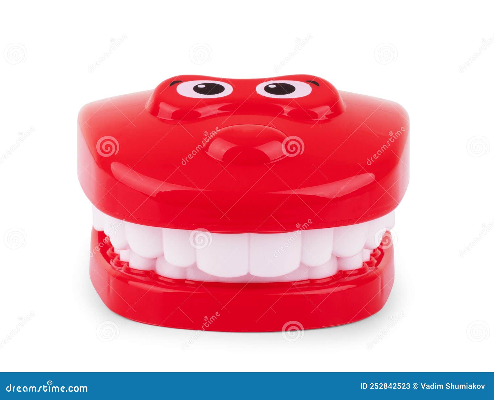 Plastic Human Teeth Models Isolated on White Stock Image - Image of ...