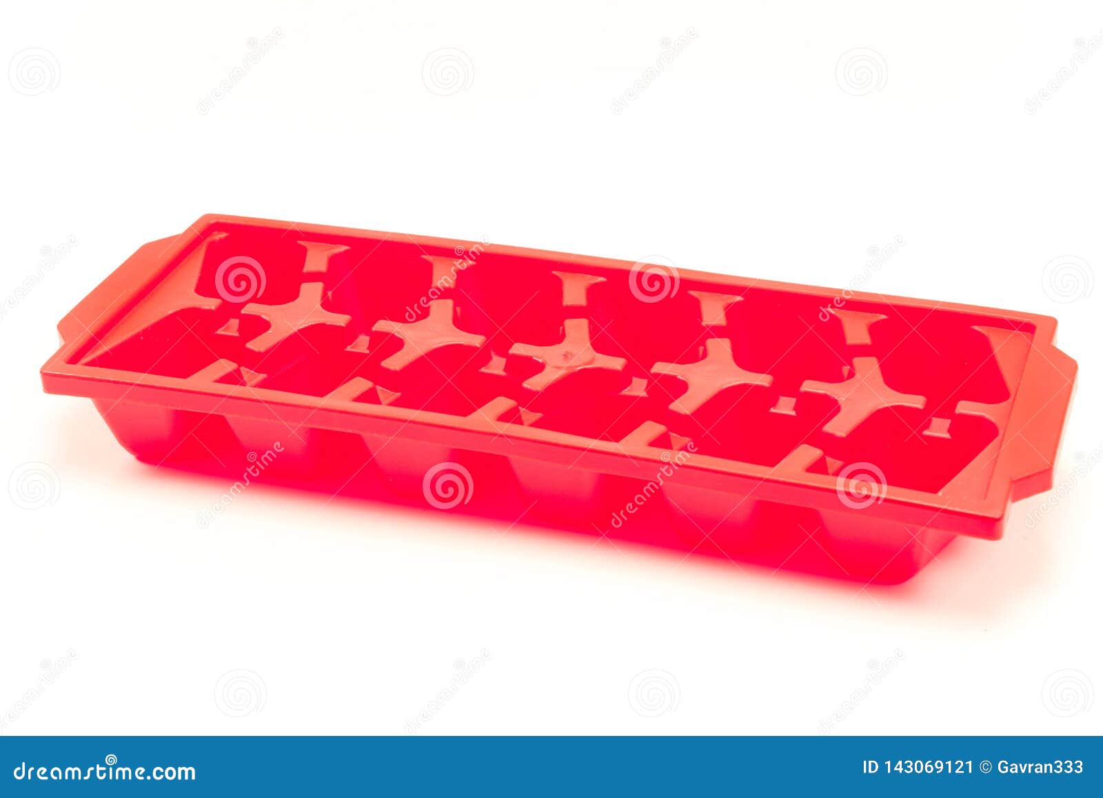 Plastic Ice Container Isolated on White Stock Image - Image of design ...