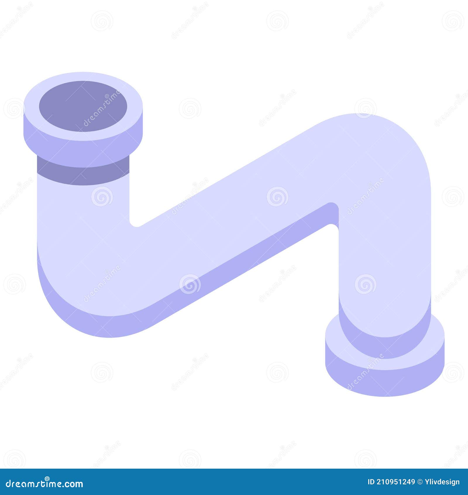 Plastic Industrial Pipe Icon, Isometric Style Stock Vector ...