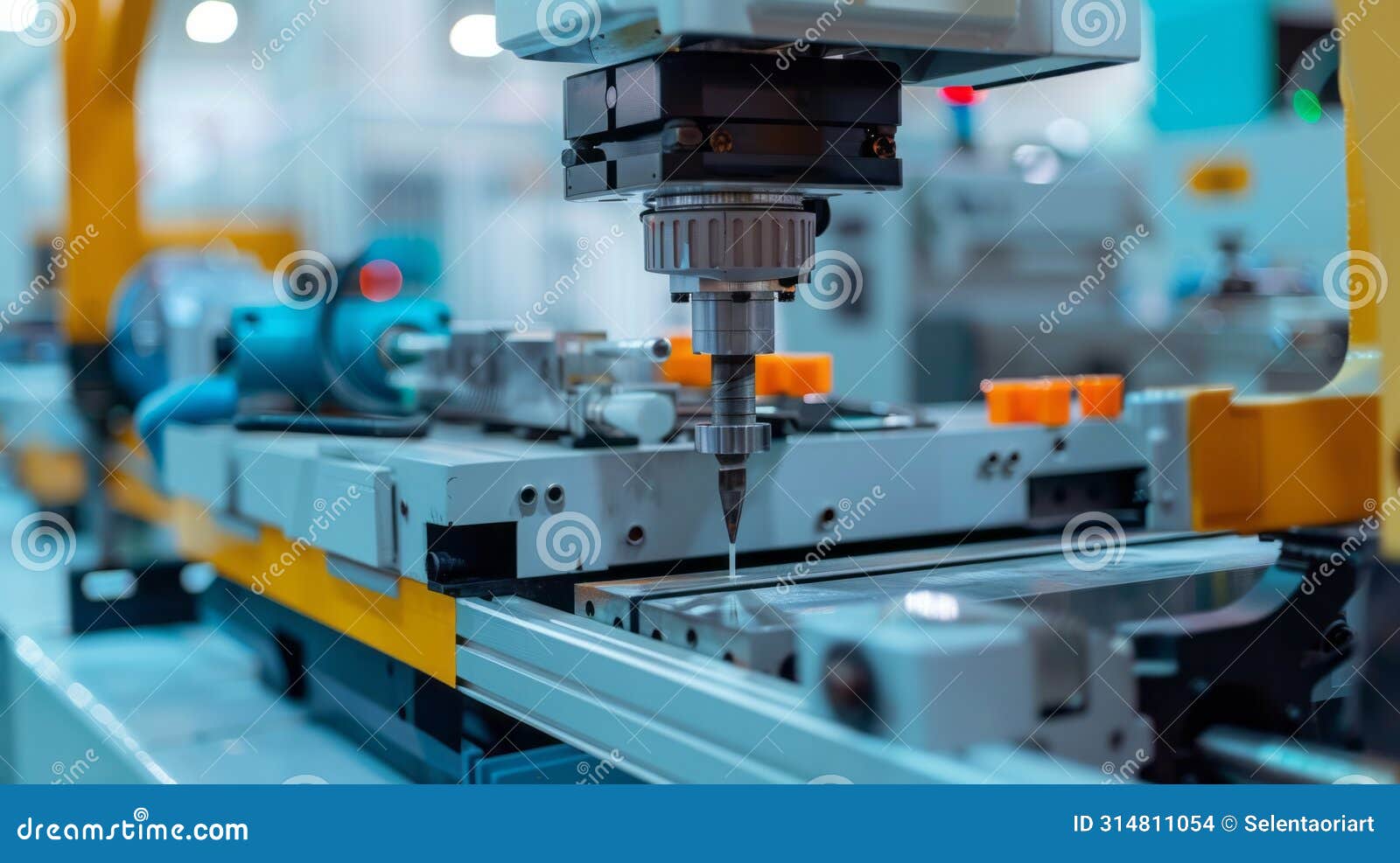 Plastic Injection Molding Factory Stock Illustration - Illustration of ...